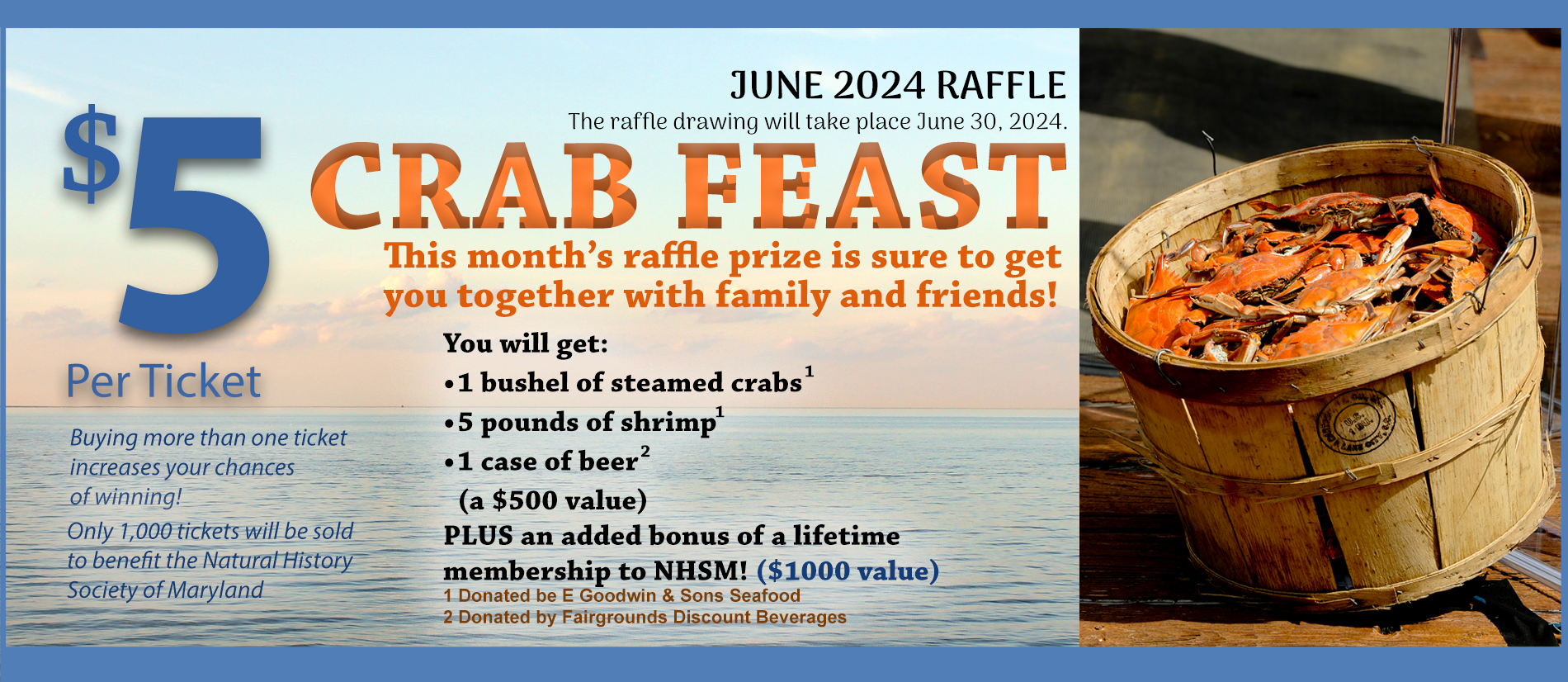 Crab Feast AND a Lifetime Membership to NHSM – Natural History Society ...